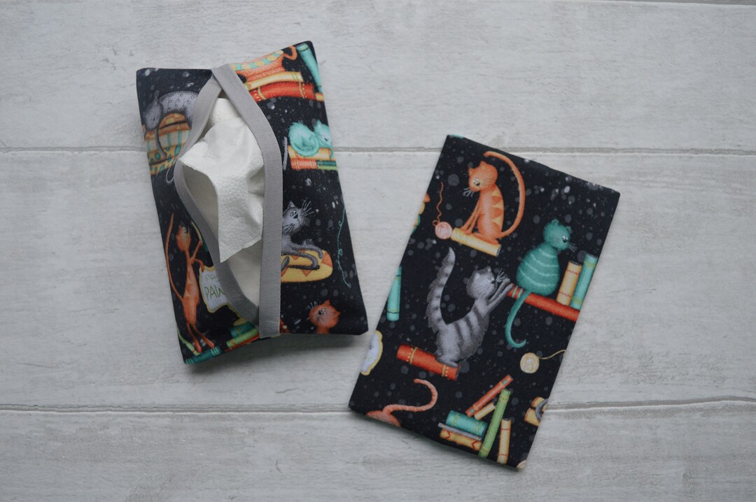 2 Tissue Holders Pair Tissue Cases Cat Lovers Gift - Etsy