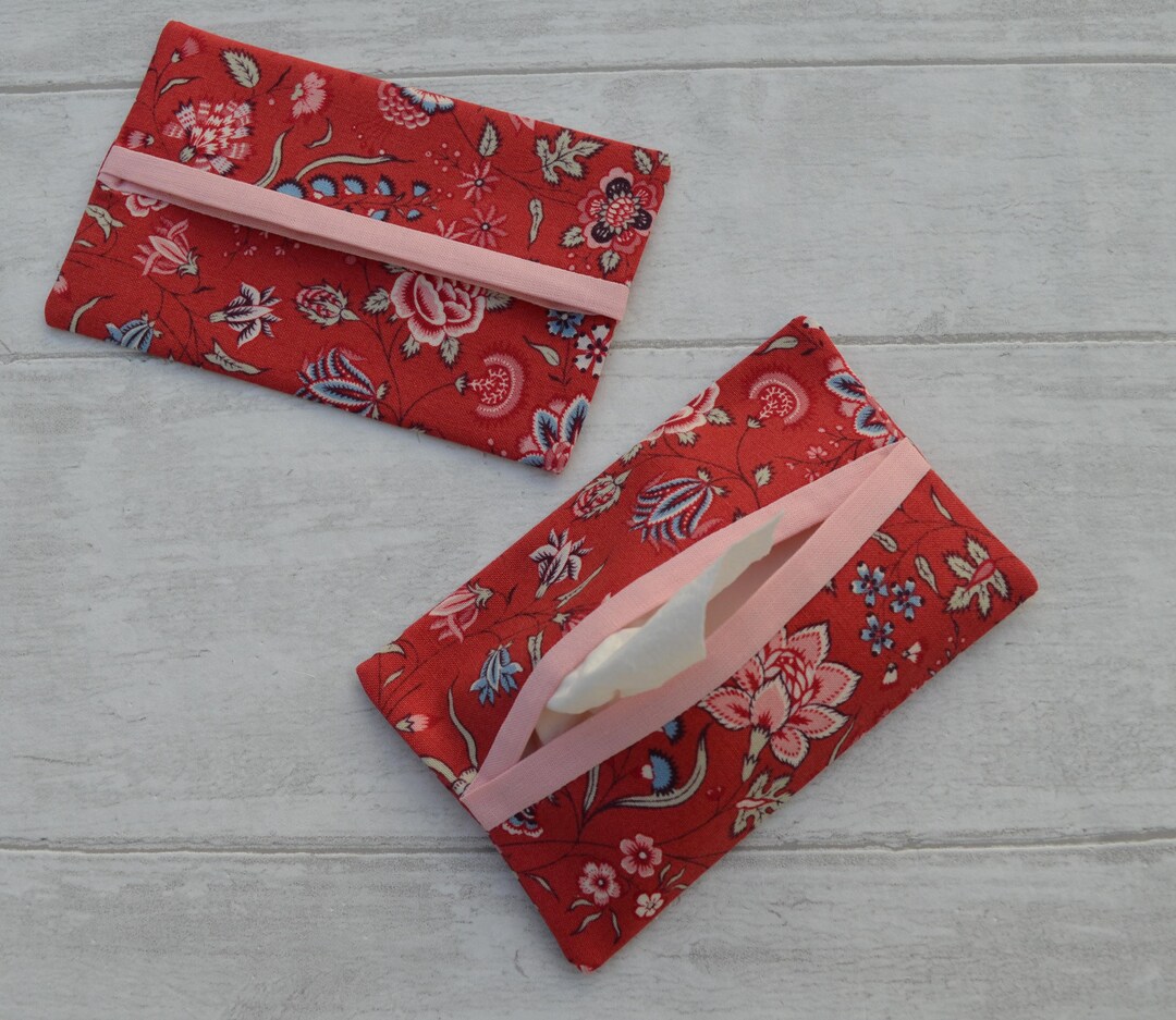 2 Tissue Holders Pair of Tissue Pouches 2 Pocket Tissue Cases - Etsy