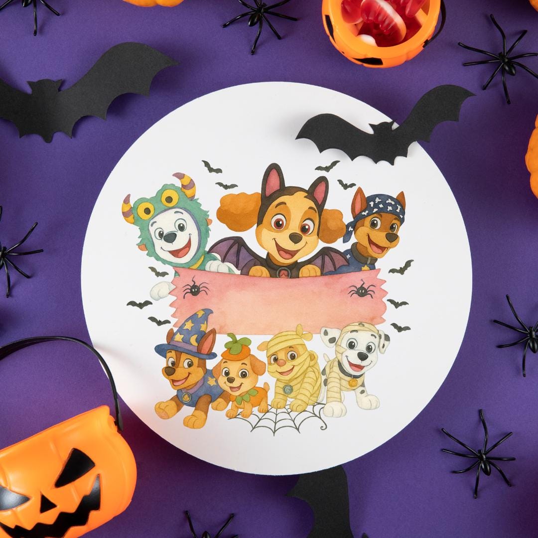 Fall Halloween Paw Petrol SVG , Paw Petrol PNG Files , Paw Petrol ...