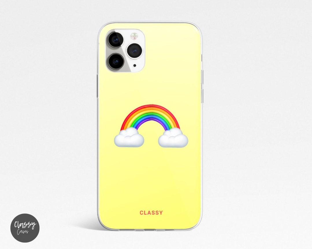 LGBTQ Rainbow Clear Phone Case Pride Colorful Yellow Phone Case fits ...