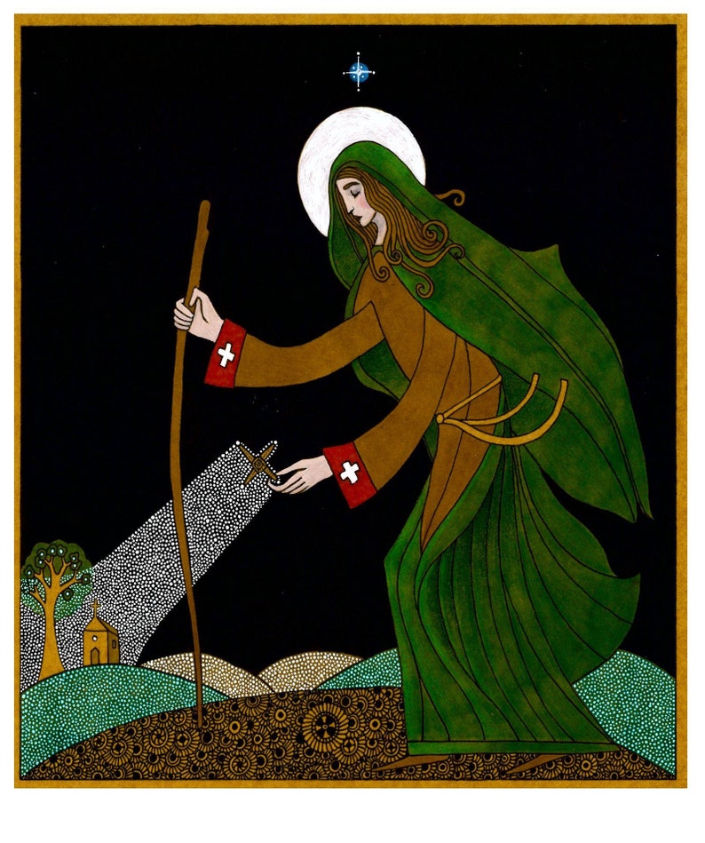 Saint Brigid. Fine Art Print. Ancient Irish Christianity. Irish ...