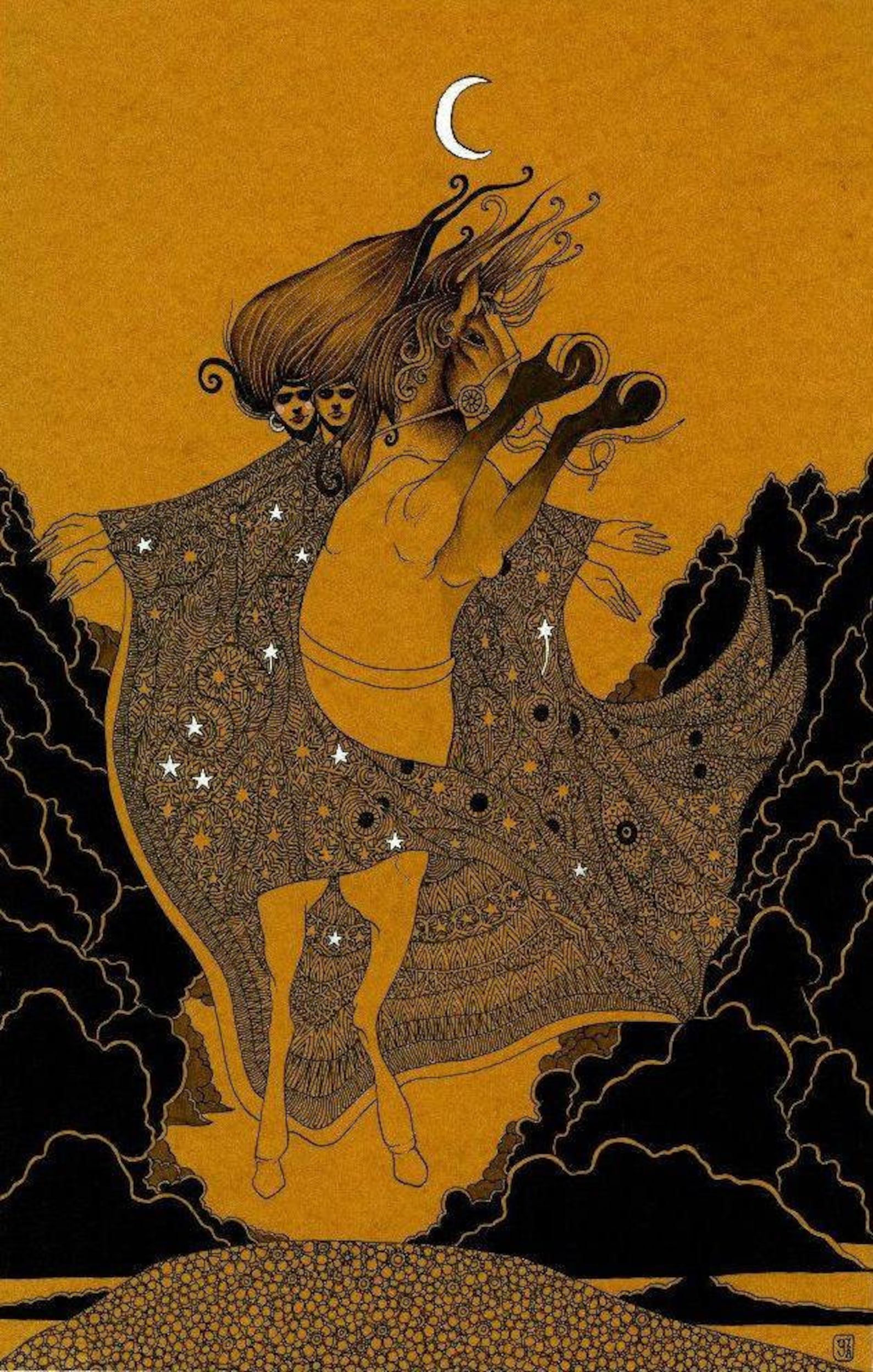 Osáin and Niamh Celtic Fine Art Print Based on Irish Mythology and Its ...