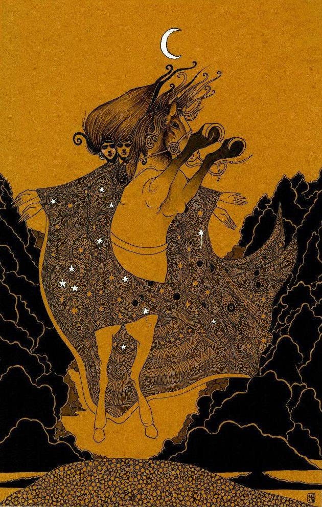 Osáin and Niamh Celtic Fine Art Print Based on Irish Mythology and Its ...