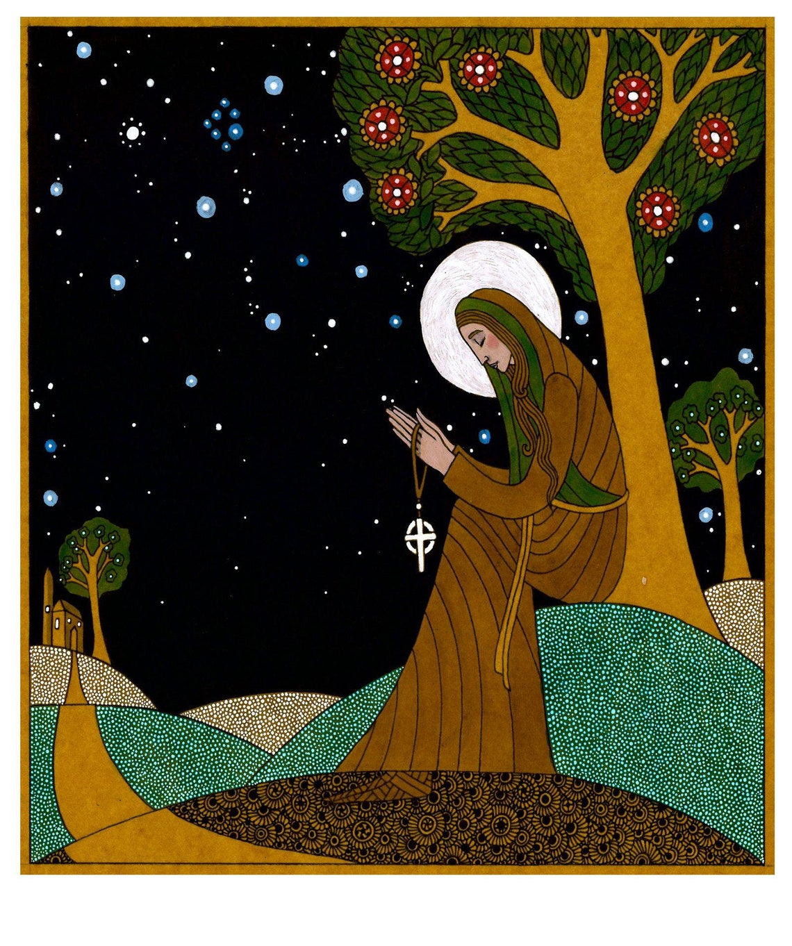 Saint Ita. Early Irish Saints Series. Print Edition. Irish Catholic. - Etsy