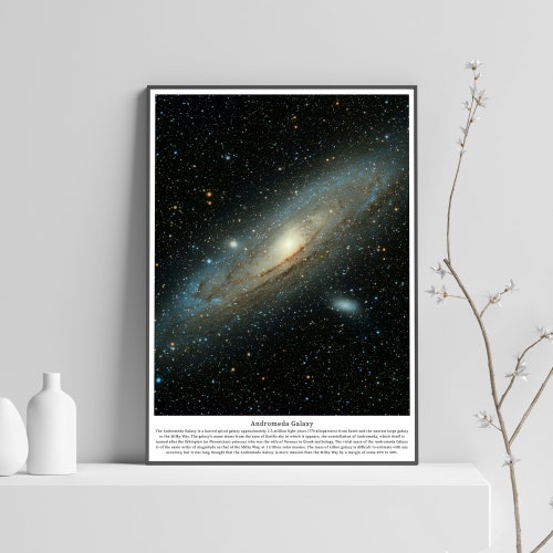 Space Poster Andromeda Galaxy Poster Hubble Telescope High - Etsy
