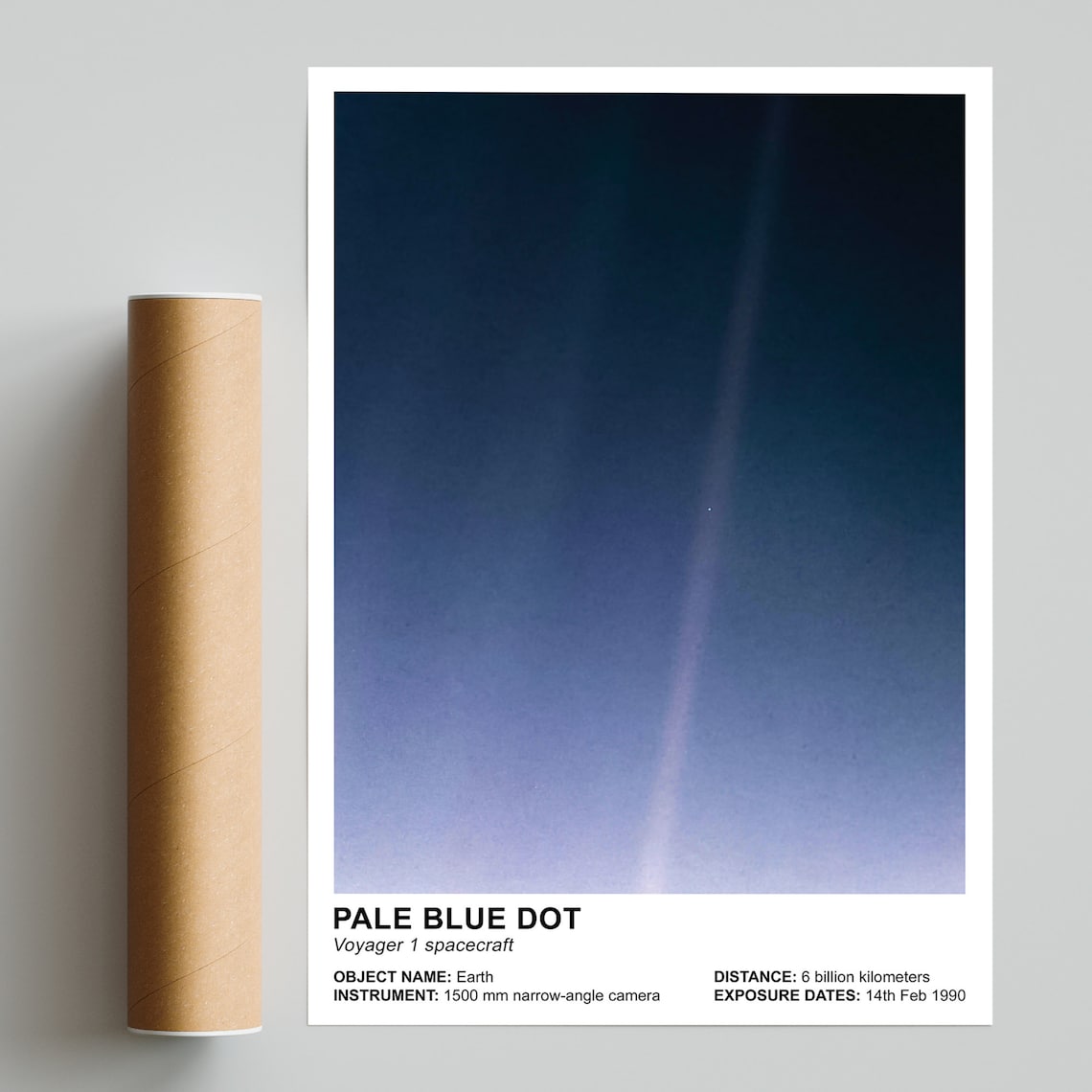 Pale Blue Dot Poster, Space Poster, Voyager 1, Carl Sagan, Astronomy ...