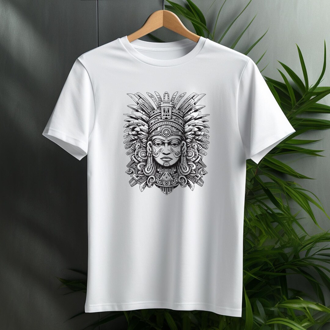 Aztec God Tlaloc T-shirt, Aztec Mythology Shirt, Aztec Gods Tee ...