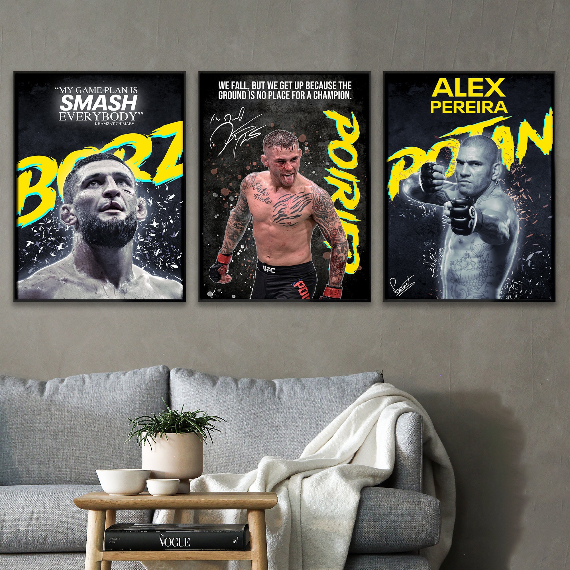 Khamzat Chimaev Poster, Khamzat Chimaev Print, Smash Everybody, UFC ...
