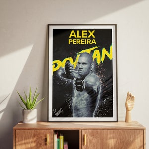 Alex Pereira Poster, UFC Poster, Brazilian Poster, Fighter Poster ...