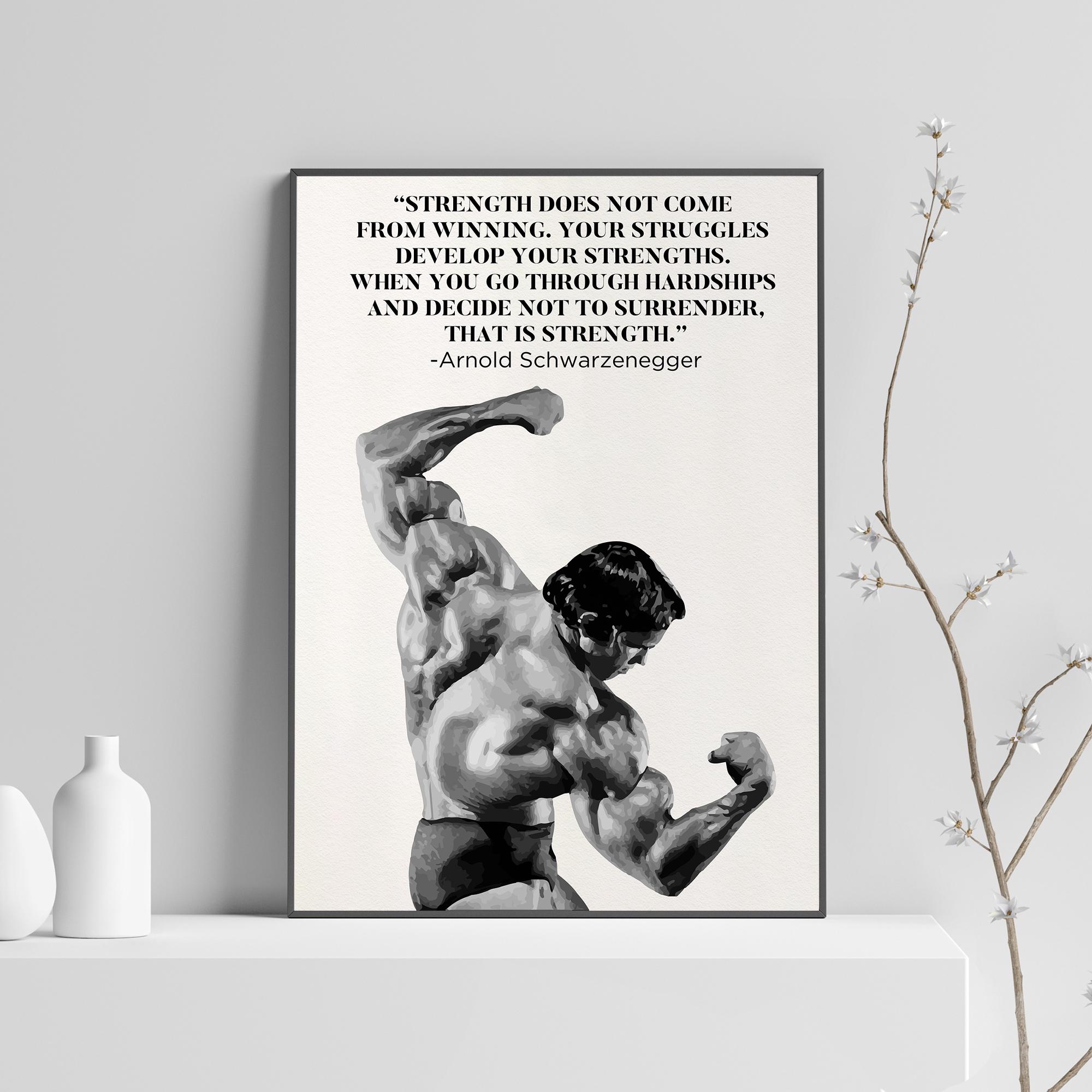 Arnold Schwarzenegger Motiverende Poster