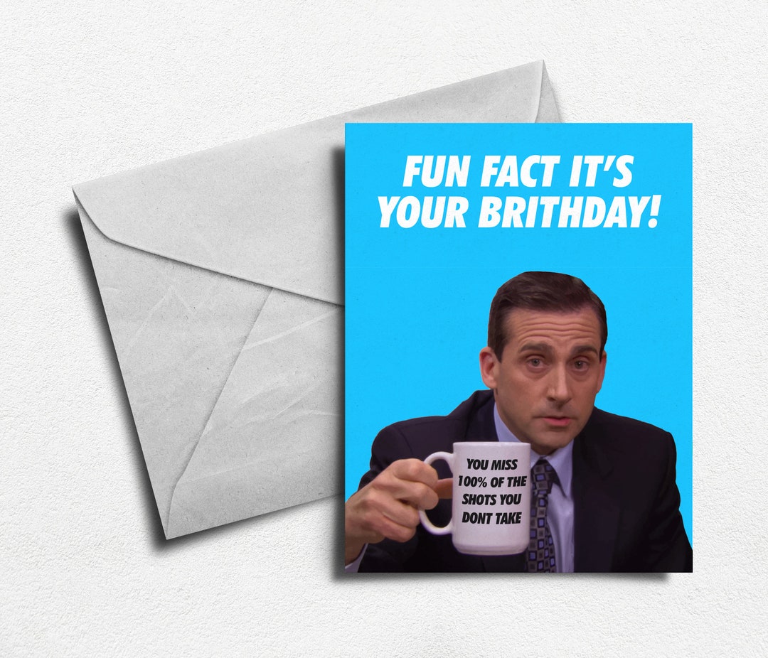Michael Scott the Office Birthday Card, the Office US Birthday Card ...