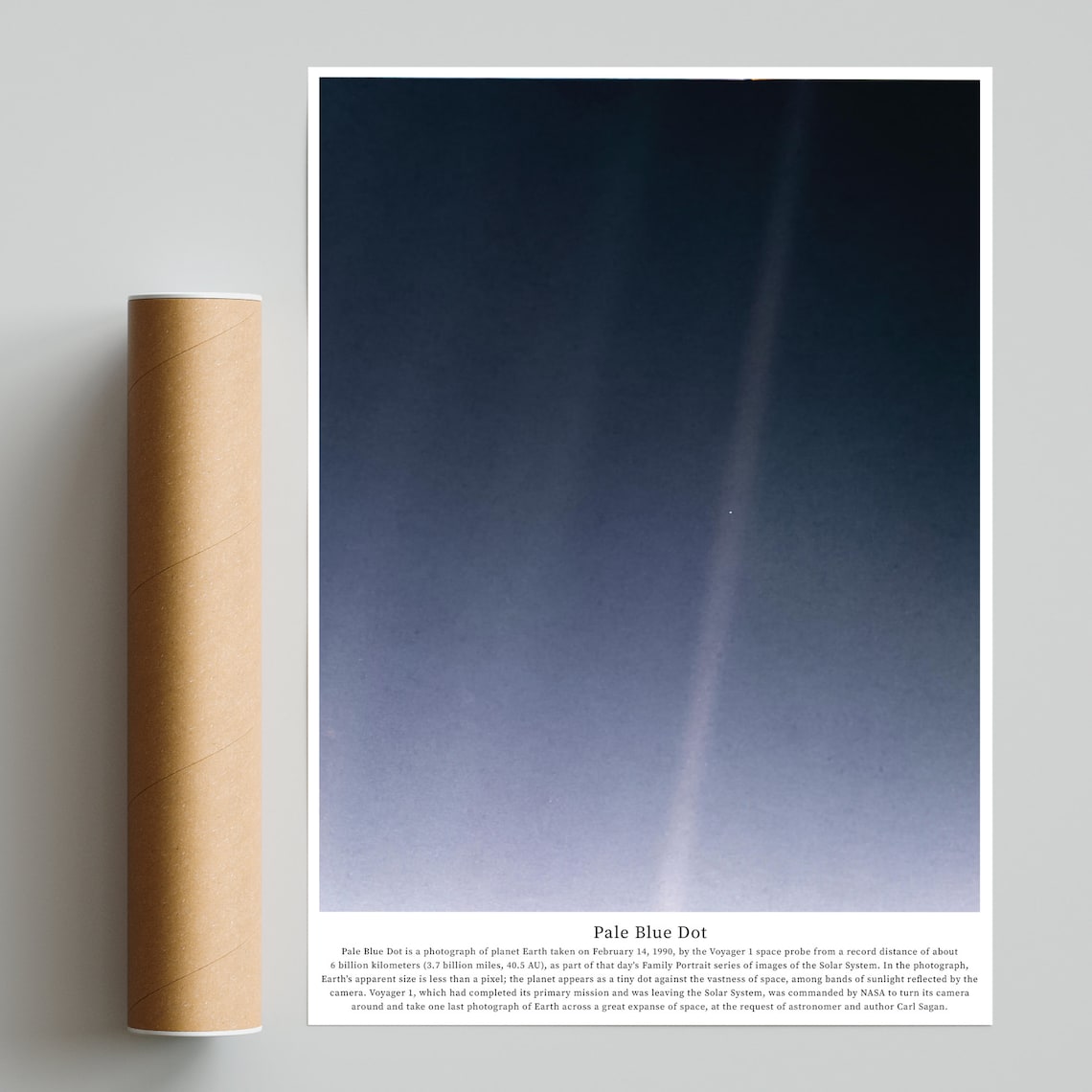 Pale Blue Dot Poster Space Poster Voyager 1 Carl Sagan - Etsy