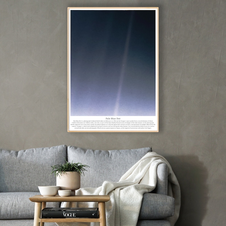 Pale Blue Dot Poster Space Poster Voyager 1 Carl Sagan - Etsy UK