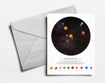 Space Birthday Card - Etsy