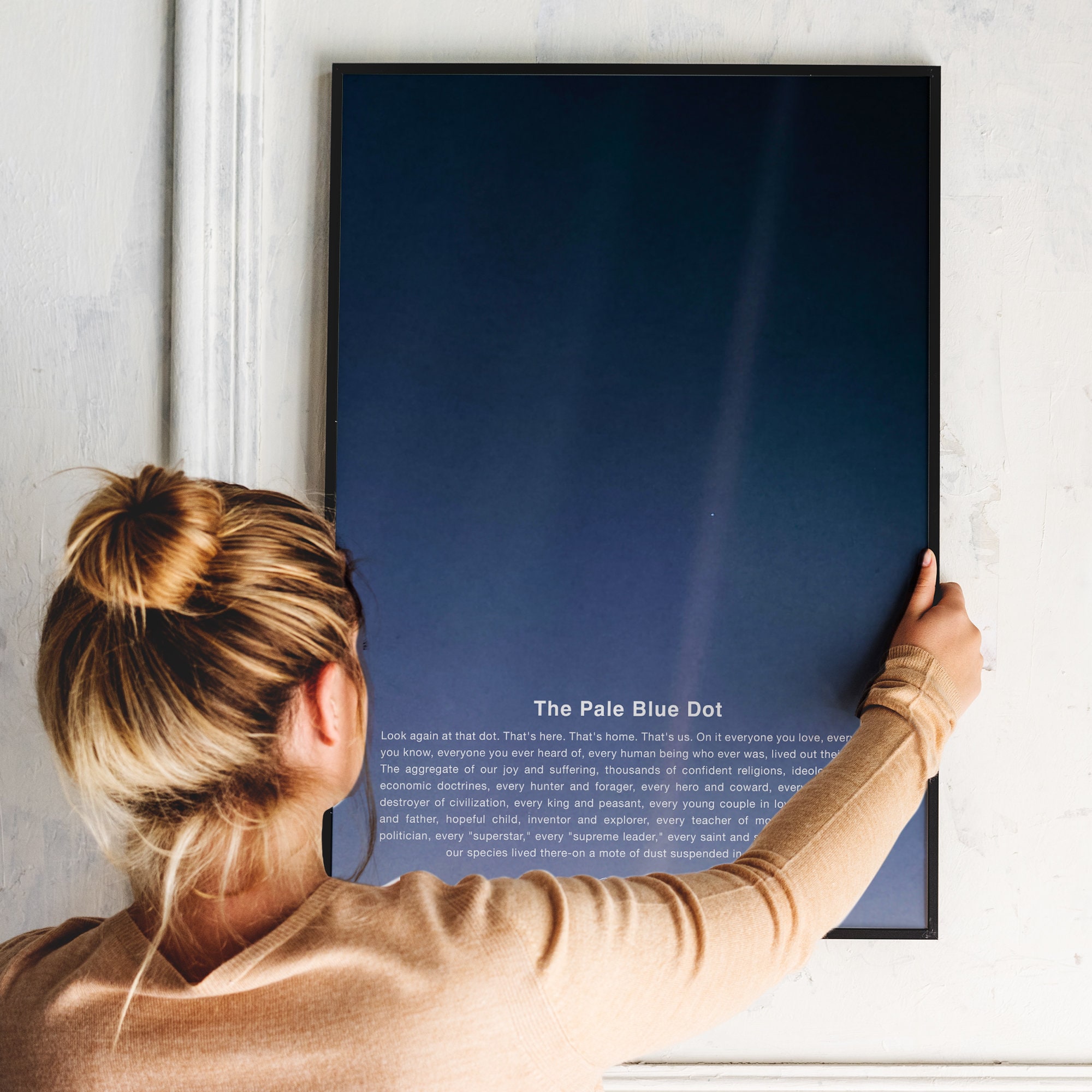 Pale Blue Dot Poster, Space Poster, Voyager 1, Carl Sagan, Astronomy ...