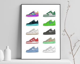 Nike Air Force One Poster - Etsy