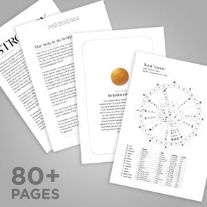 Birth Chart Book Custom Astrology Reading, Personalised Hardback Book ...