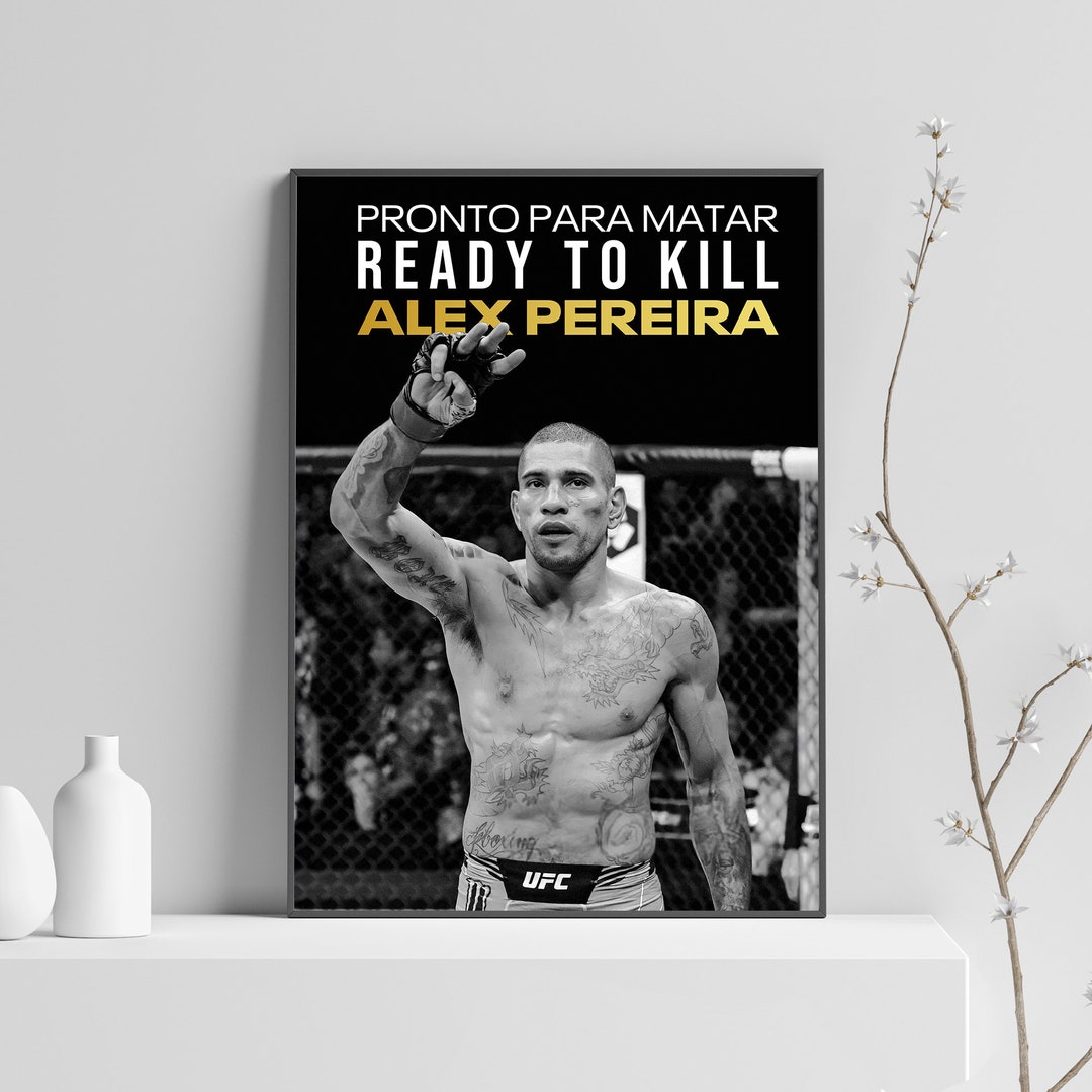 Alex Pereira Poster, UFC Poster, Brazilian Poster, Fighter Poster ...