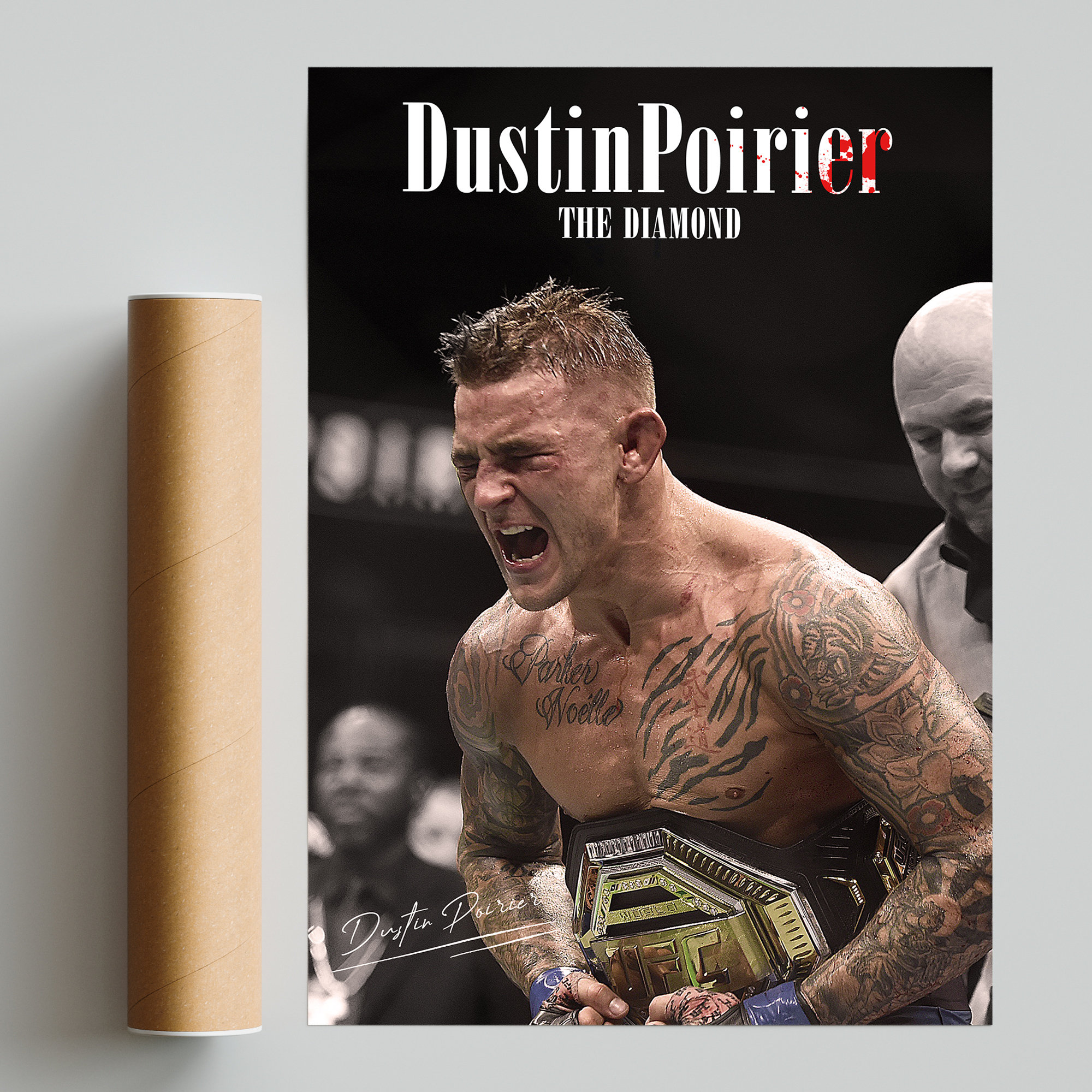 Dustin "the Diamond" Poirier Poster, UFC Motivation Printed Poster ...