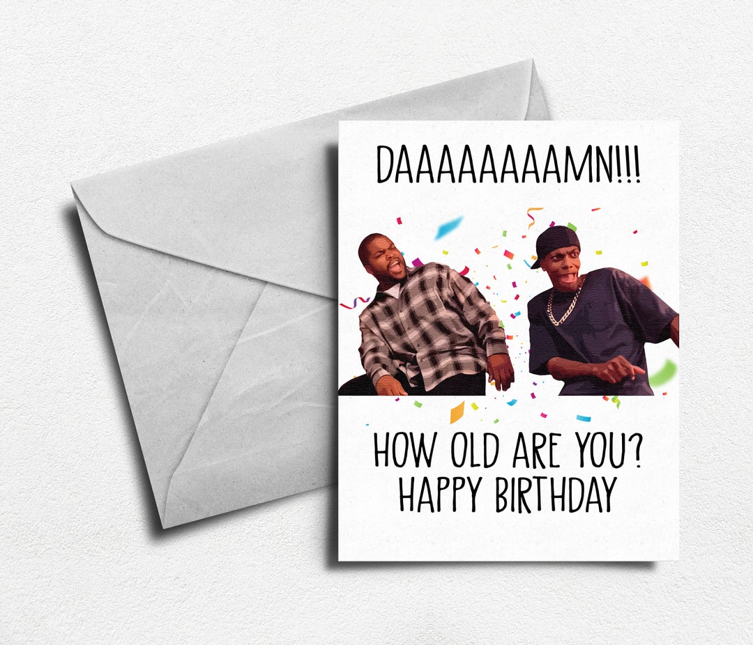 Friday Birthday Card Ice Cube, Funny Birthday Card for Him or Her - Etsy