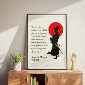 Miyamoto Musashi Samurai Quote Japanese Print, Printable Wall Art ...
