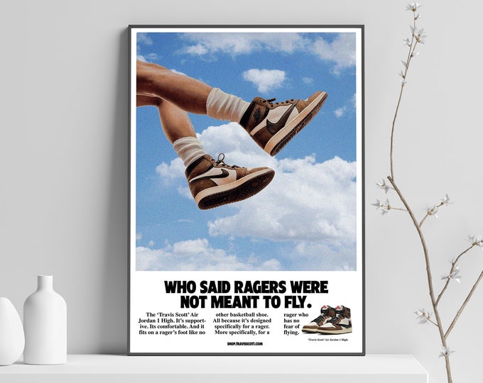 Travis Scott X Air Jordan 1 Poster - Etsy