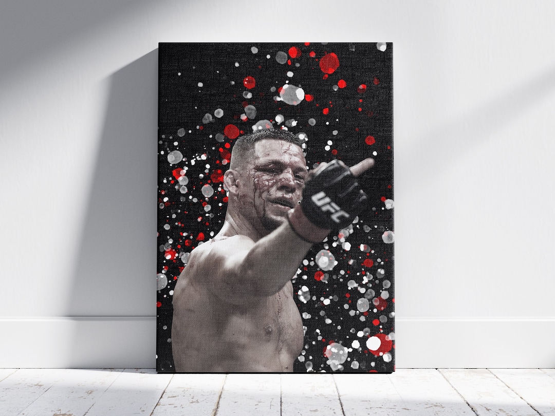 Nate Diaz Canvas Wall Art, Nate Diaz Canvas Print Art, Nate Diaz Canvas ...