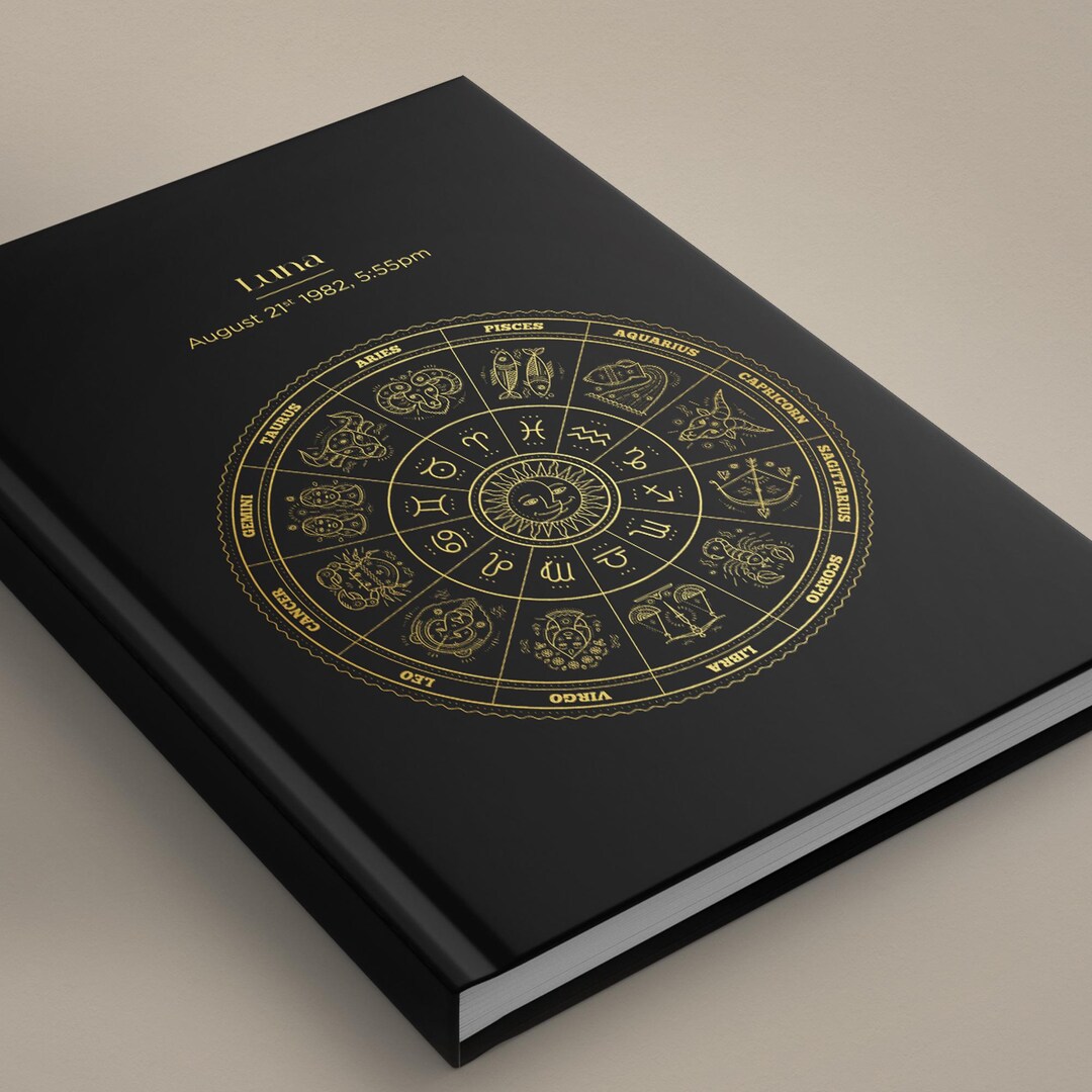 Birth Chart Custom Astrology Reading Personalised Hardback Book
