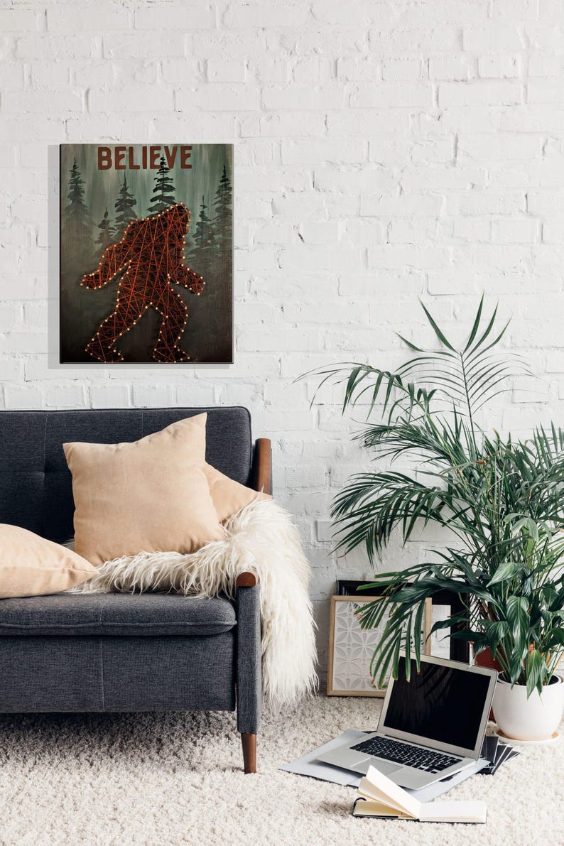 Sasquatch String Art - DIY KIT - Etsy