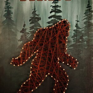 Sasquatch String Art DIY KIT - Etsy