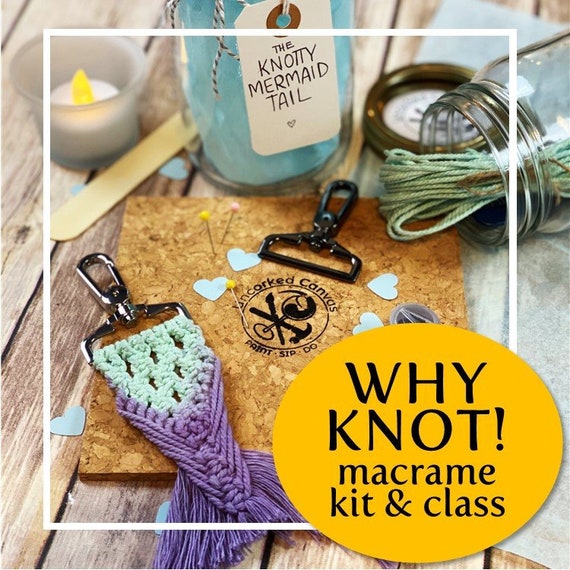 Macramé Craft: Knotty Mermaid Tail Keychain - Etsy