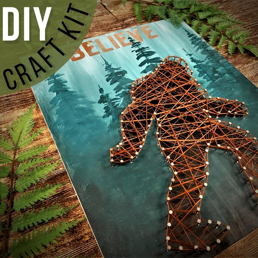 Sasquatch String Art - DIY KIT - Etsy