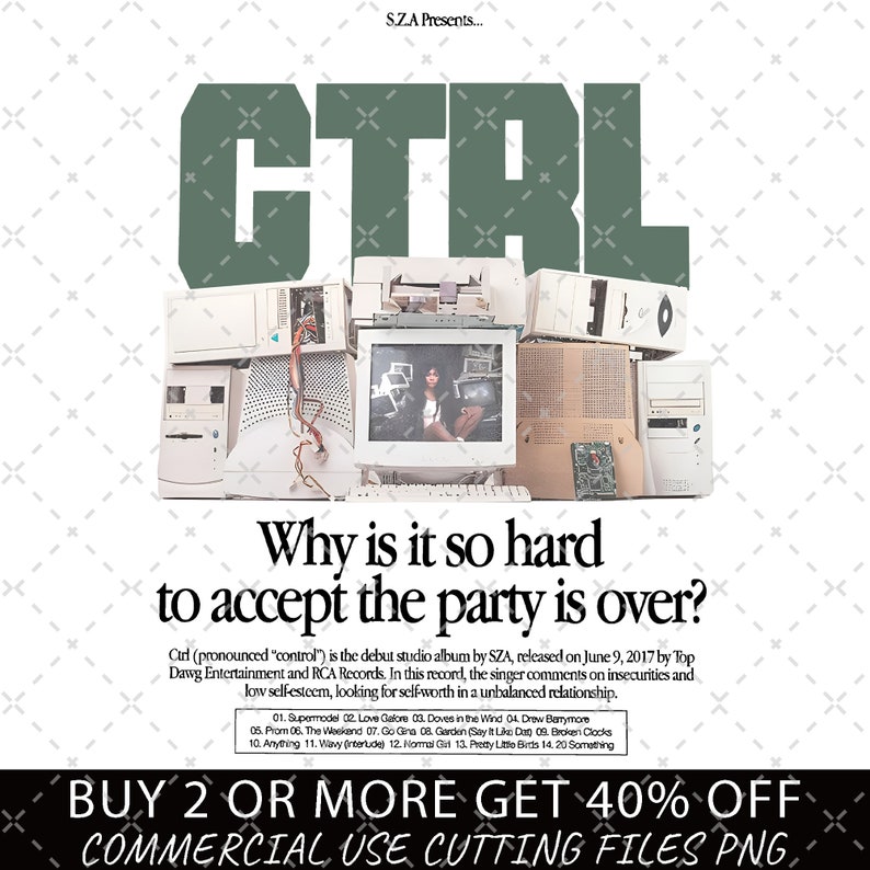 SZA CTRL Retro Png, SZA Shirt, Vintage Sza Png, Good Days Graphic Png ...