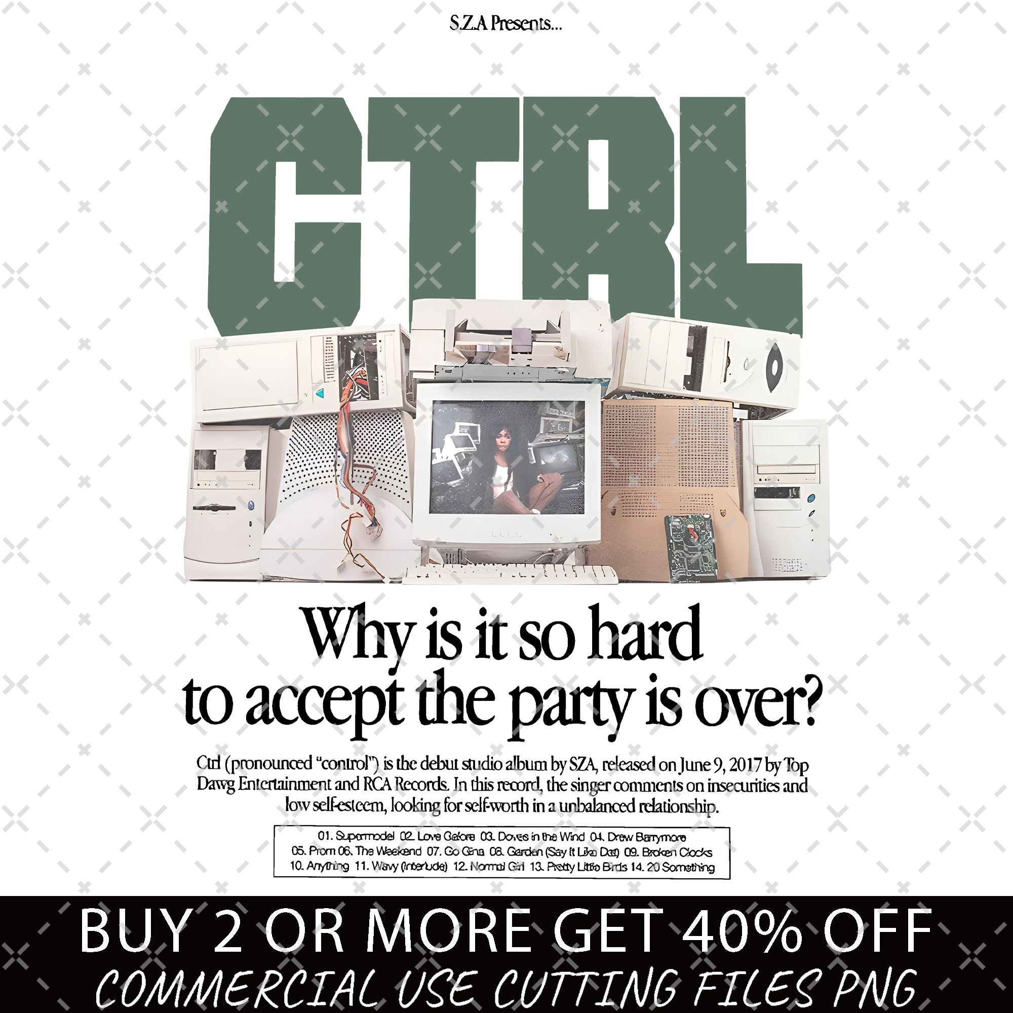 SZA CTRL Retro Png, SZA Shirt, Vintage Sza Png, Good Days Graphic Png ...