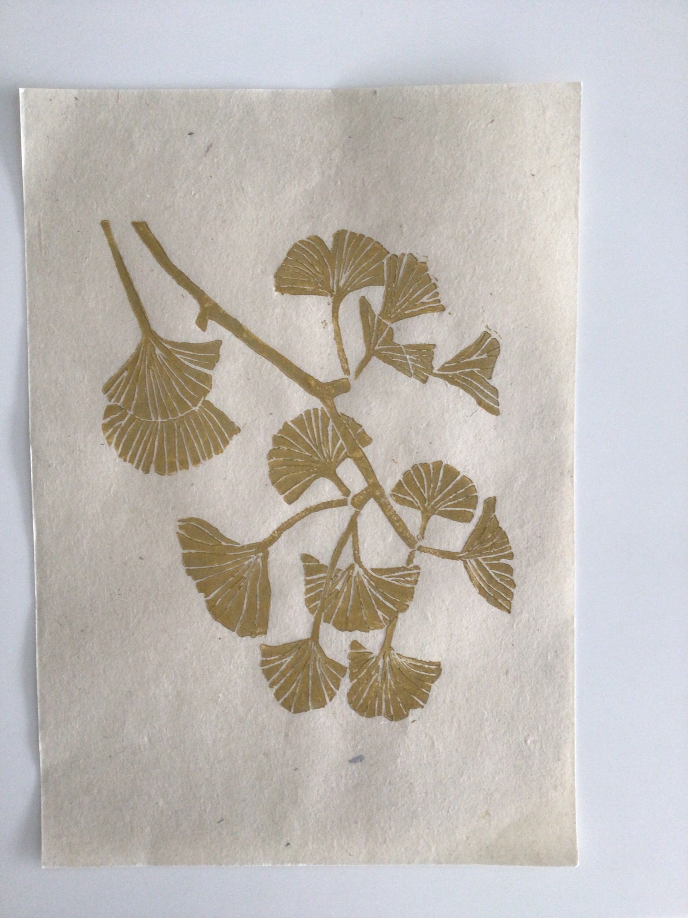 Gingko Lino Print - Etsy UK