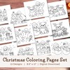 Printable Digital Coloring Book Pages for Kids and Adults. Christmas ...