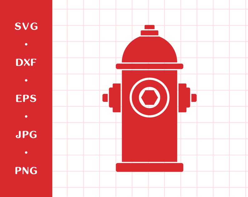 Fire Hydrant, Firecock Silhouette Svg. Minimalist Simple Icon. Fireman Water Supply Equipment ...