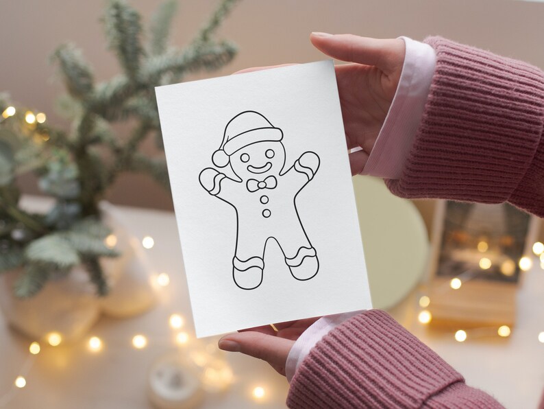 Printable Digital Coloring Book Pages for Kids. Christmas Bundle. Santa ...