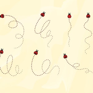 Ladybug Frame Clipart, Watercolor Border Clip Art, Spring Garden ...