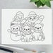 Printable Digital Coloring Book Pages for Kids and Adults. Christmas ...