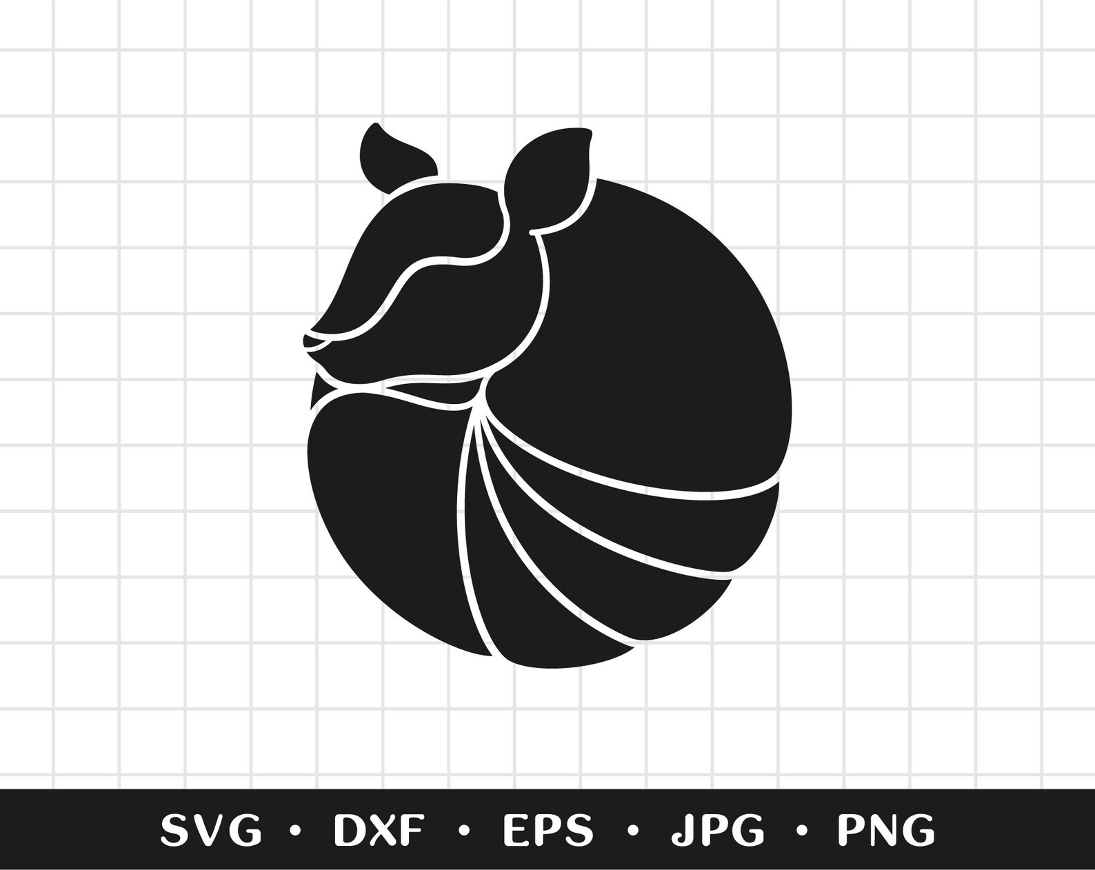 Armadillo Svg. Armadillo Ball Svg. Armadillo Rolled up Ball Silhouette ...