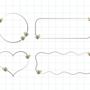 Bee Frame Clipart, Bee Keeping Border Clipart, Spring Garden Bumblebee ...