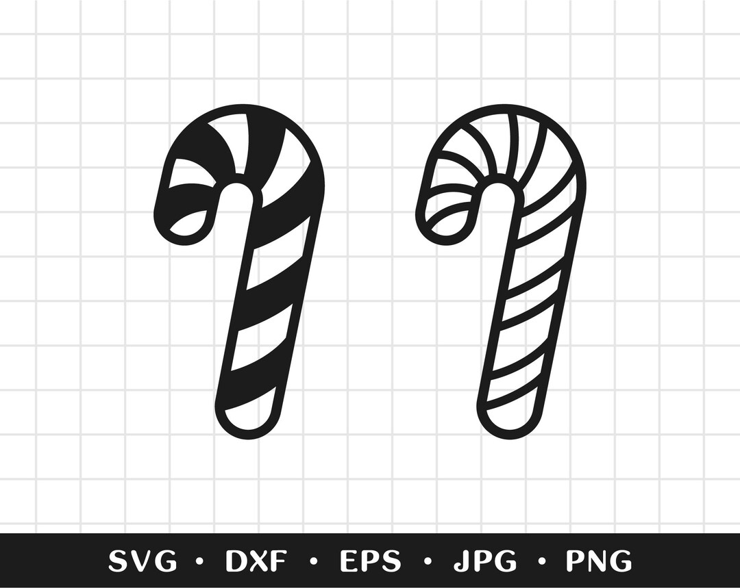 Candy Cane Svg Set. Christmas Peppermint Candy Doodle Clipart. Personal ...