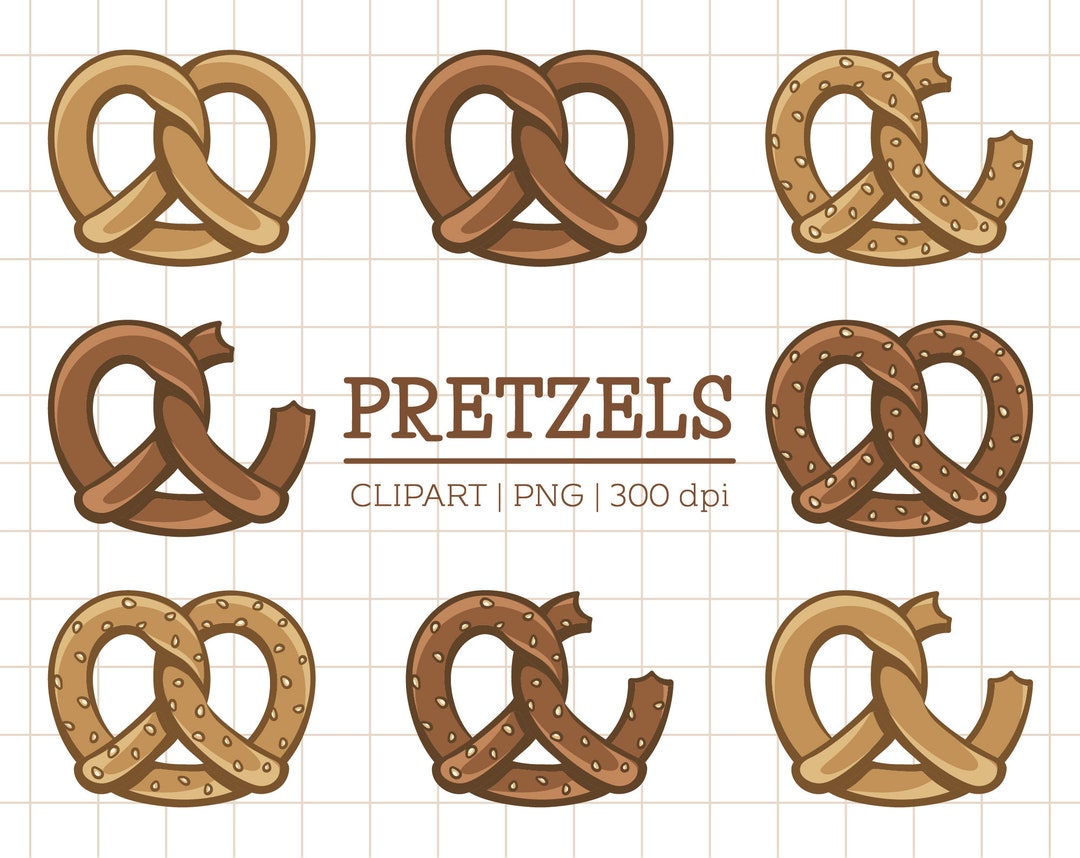 Pretzel Clipart, Pretzel With Bite Clipart, Bakery, Biscuit, Pastry ...