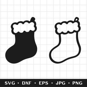 Stocking Svg - Etsy
