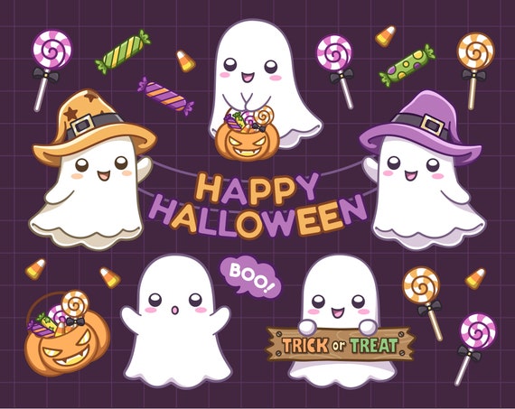 Happy Halloween Ghost Clipart