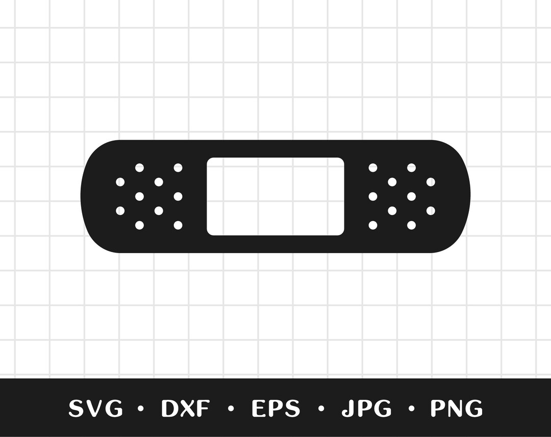 Bandage Silhouette SVG, First Aid Plaster Tape, Emergency Care Injury ...
