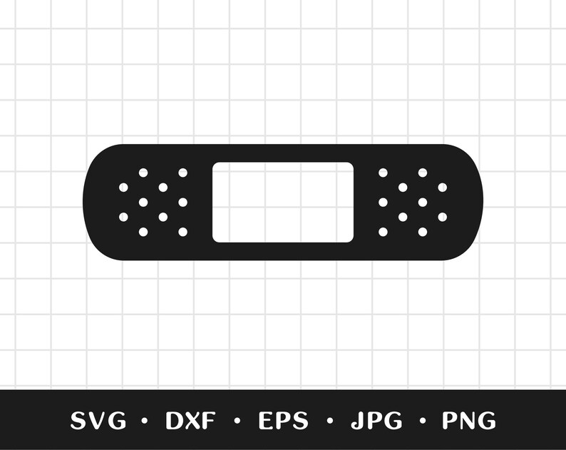 Bandage Silhouette SVG, First Aid Plaster Tape, Emergency Care Injury ...