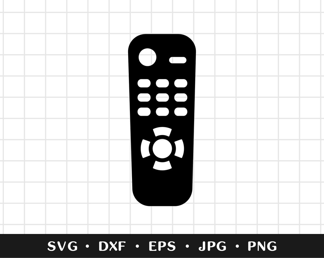 Simple Remote Control Svg. Remote Control Icon Silhouette Svg. Personal ...