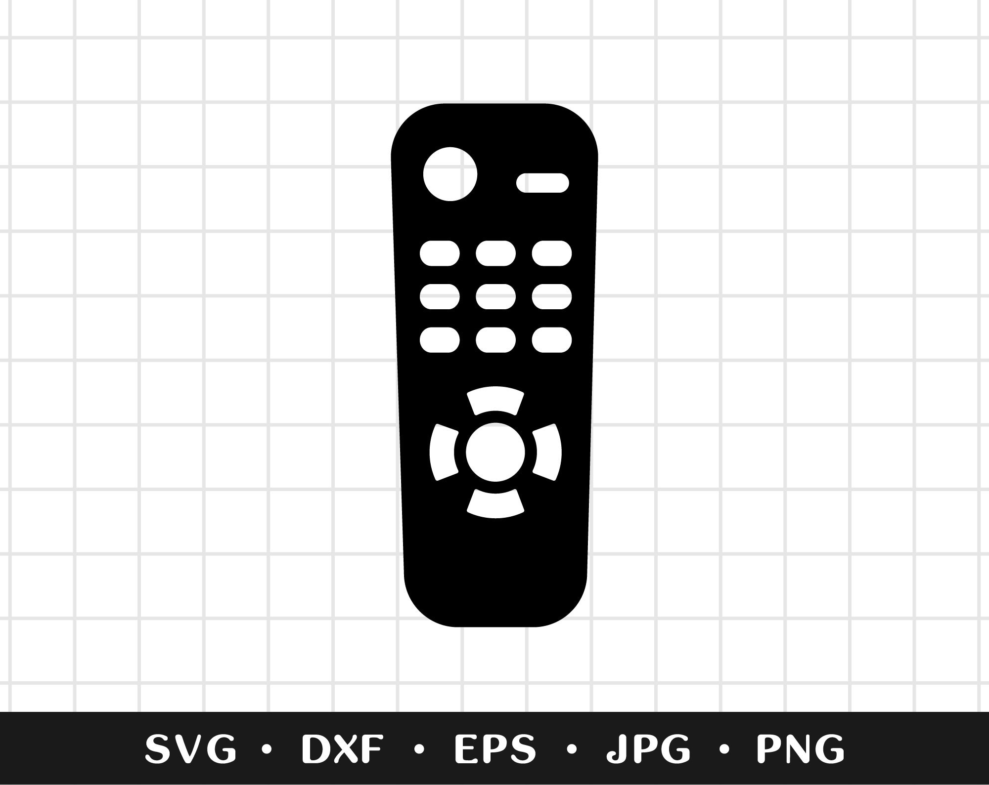 Simple Remote Control Svg. Remote Control Icon Silhouette Svg. Personal ...
